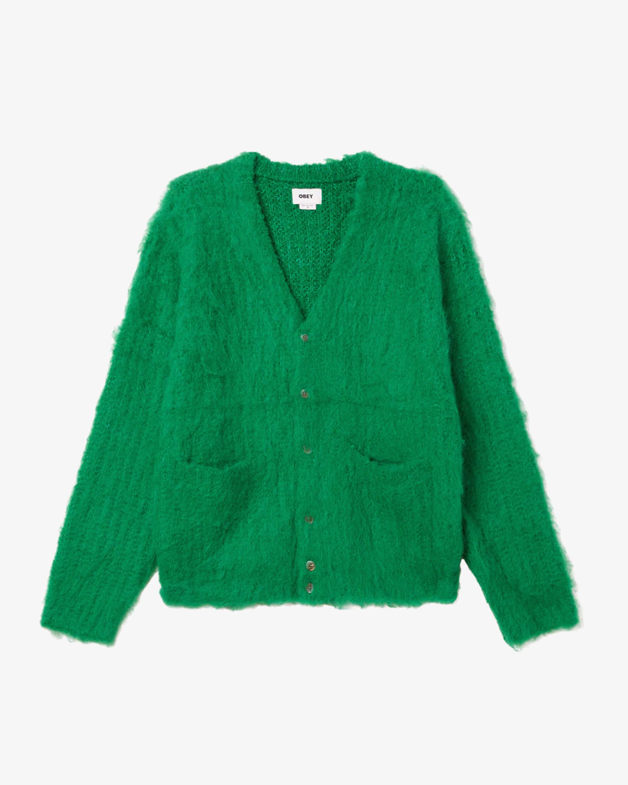 Obey Patron Cardigan 1510110025 Bright Green | Comprar Online en We Are ...